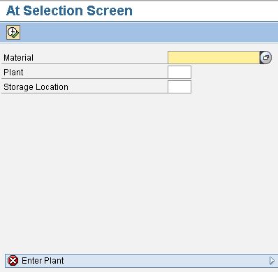 SAP ABAP 4 Tutorial: At Selection Screen event