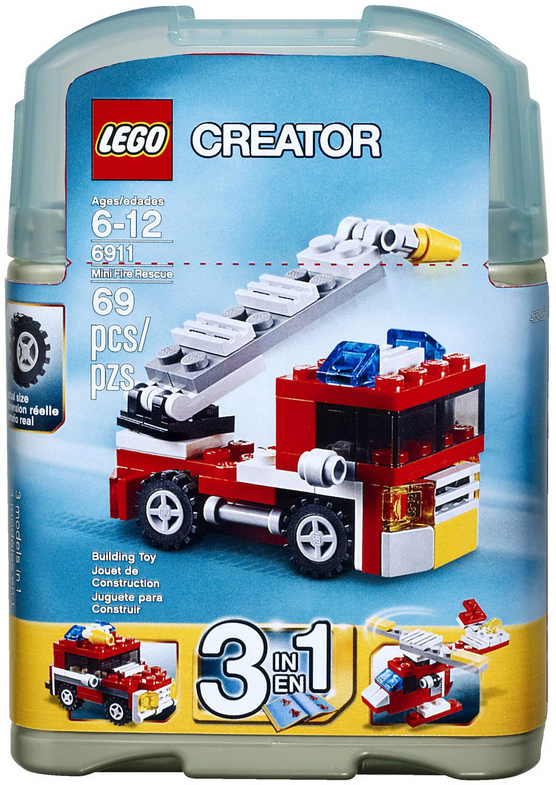 onetwobrick11: LEGO set database: set database: LEGO 6911 mini fire truck