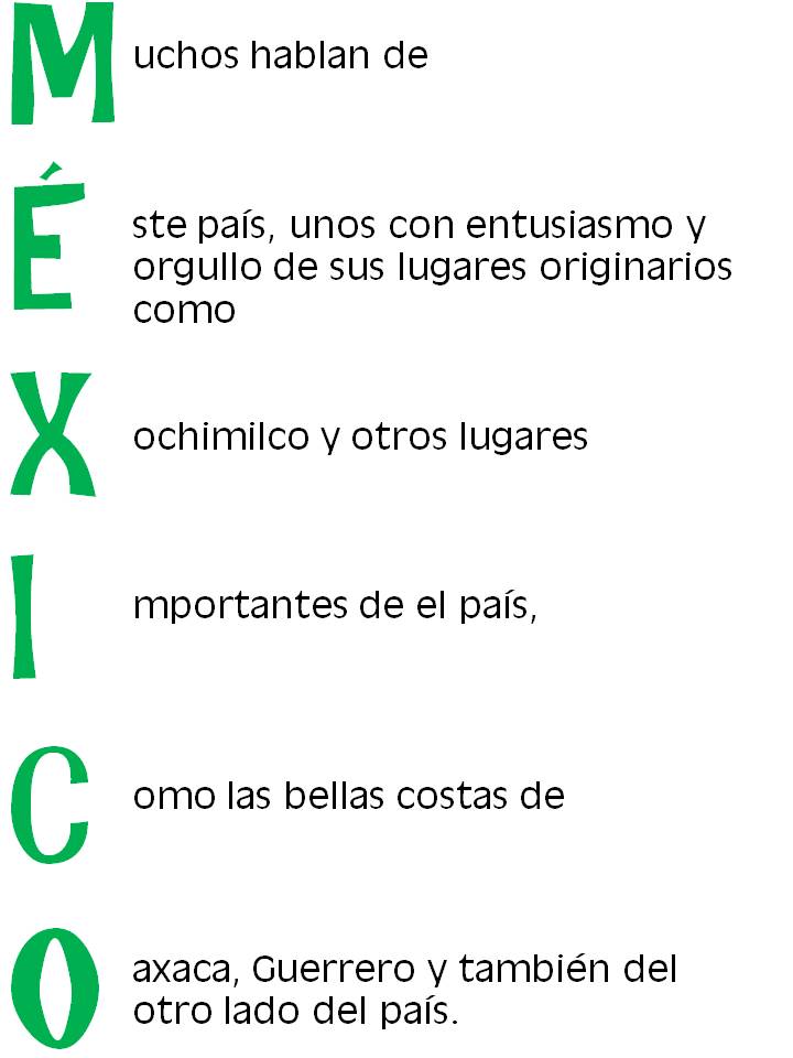 Blog de Formación Cívica y Ética: Acrósticos