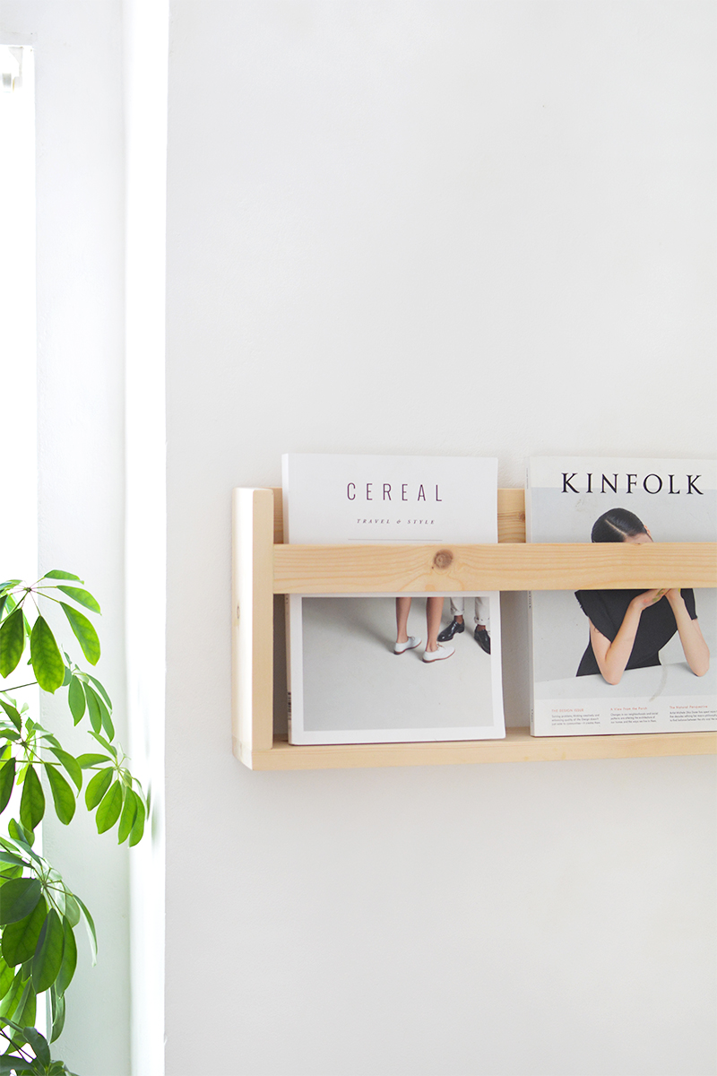 DIY modern magazine shelf — Caroline Burke | Burkatron