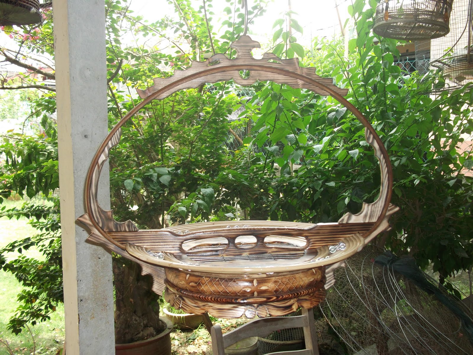 Sangkar Layang kayu bakar untuk merbok | Amat Terkukur