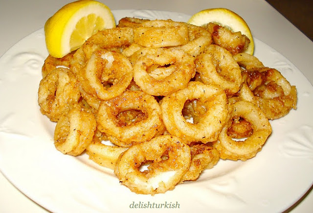 Delicious Turkish Food Recipes: Fried Calamari (Kalamar Tava)