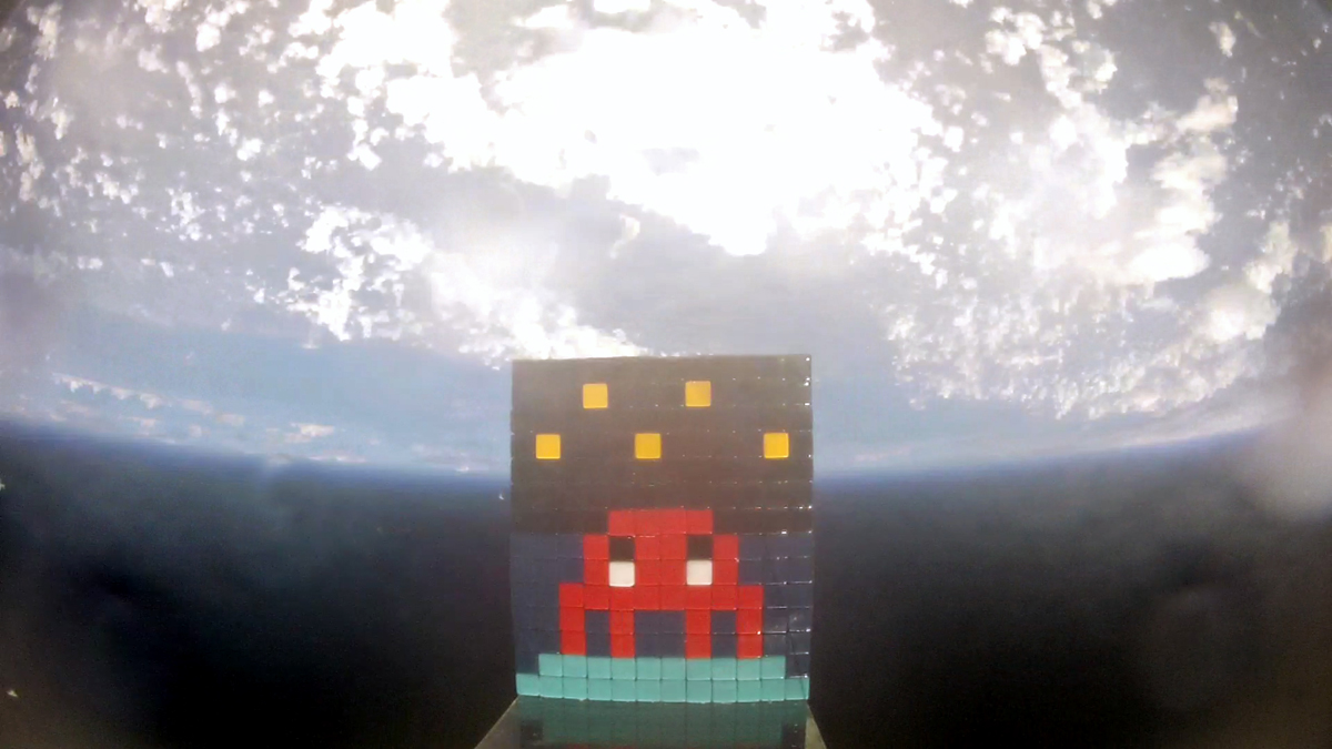 Acid Midget: Street artist Invader reaches space