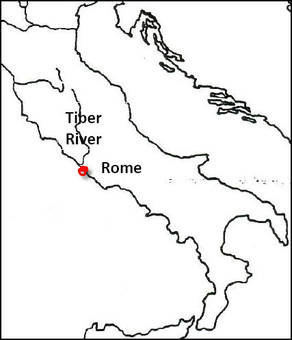 Tiber River On World Map - United States Map