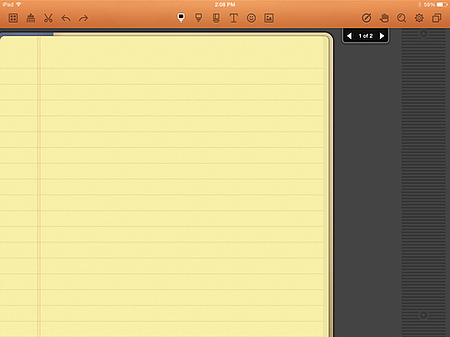 Noteshelf: Get More Space for your Notes: Turn to Landscape Mode