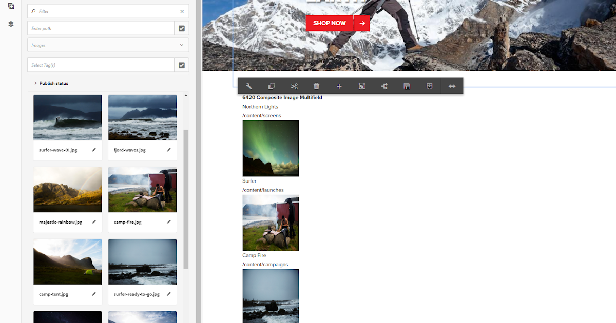 Experiencing Adobe Experience Manager Aem Cq Aem 6440 Touch Ui Composite Image Multifield