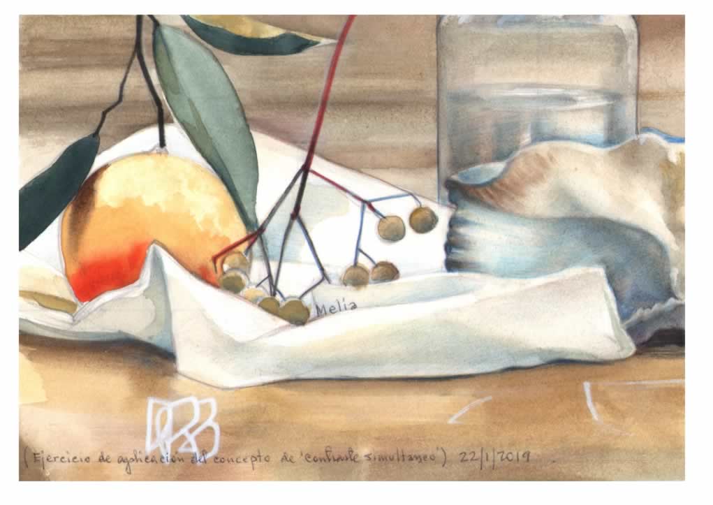 TALLER DE DIBUJO Y ACUARELA DE LA BUHAIRA : CONTRASTE SIMULTANEO