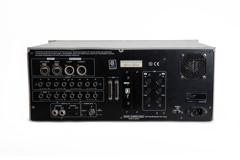 MATRIXSYNTH: Akai S-6000 Rackmount Sampler SN 80145-000222