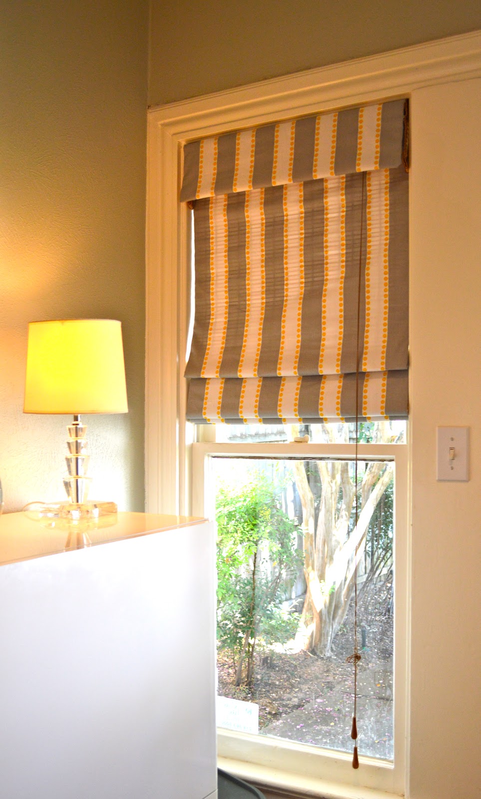 Aurora House: DIY Roman Shade