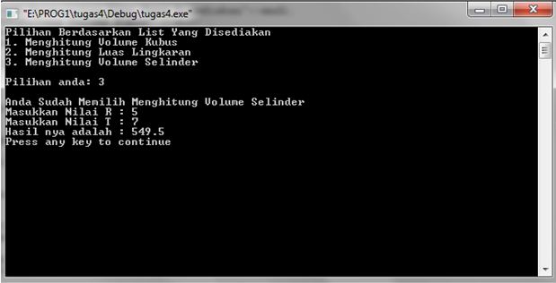 Koding Menentukan Rumus Matematika ~ Teknik Informatika Poltek TEDC Bandung