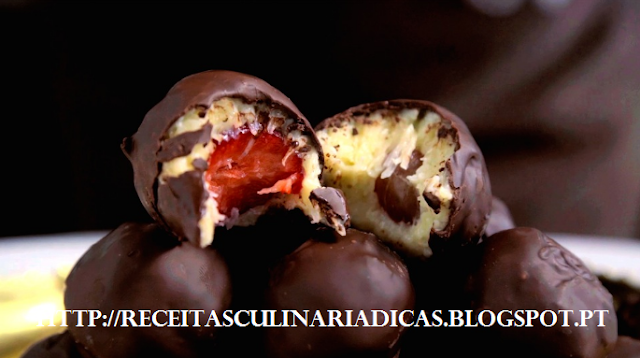 Culinária Receitas & Dicas: Bombons de Morango e Uva (Brasil)