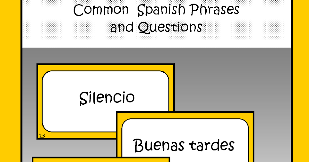 Music and Spanish Fun: Common Spanish Phrases and questions
