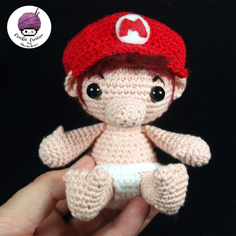 Mario Bebé amigurumi [PATRÓN GRATIS]