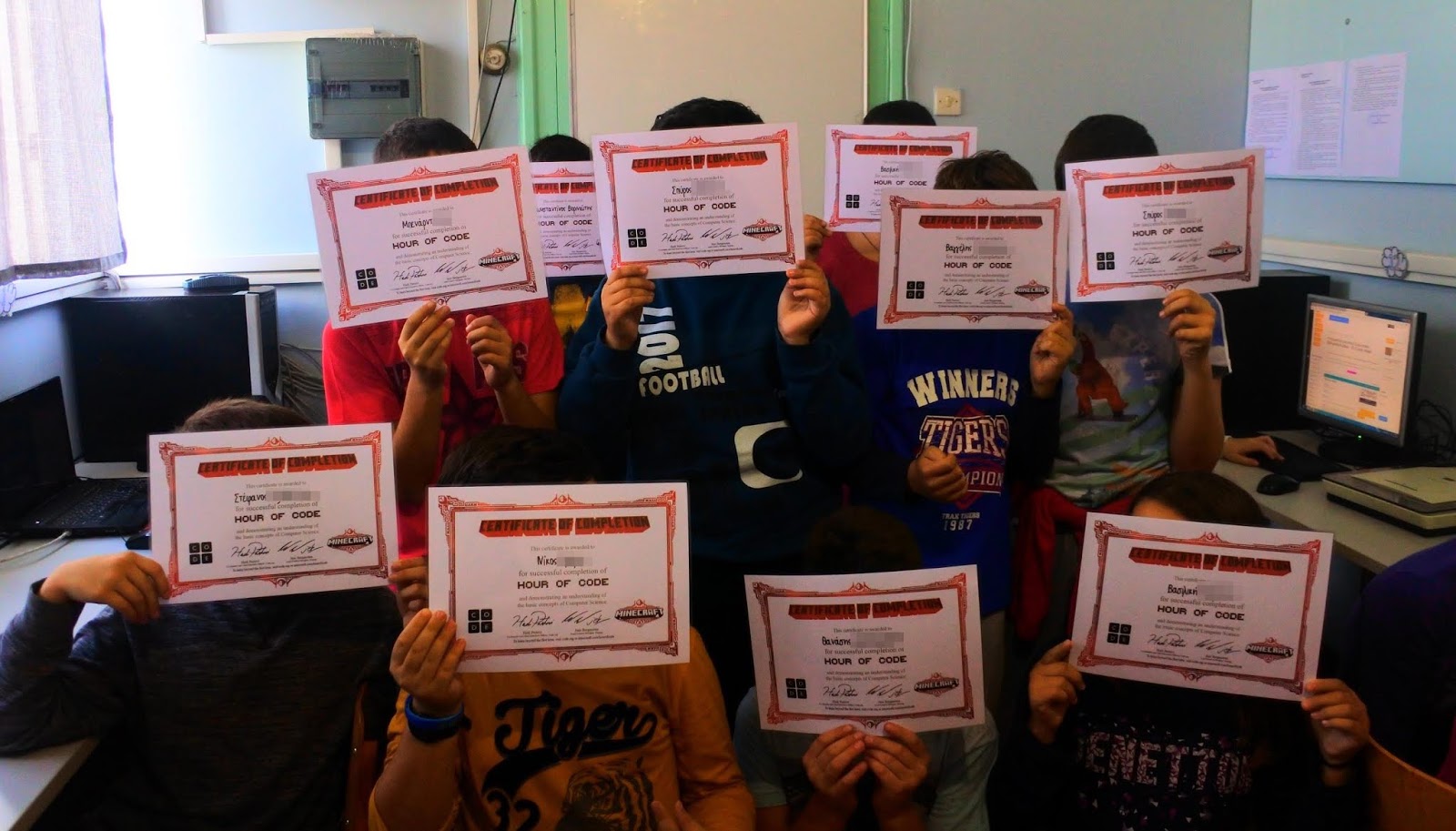 ΣΤ1: Hour of Code Certification ~ Ιστολόγιο Πληροφορικής