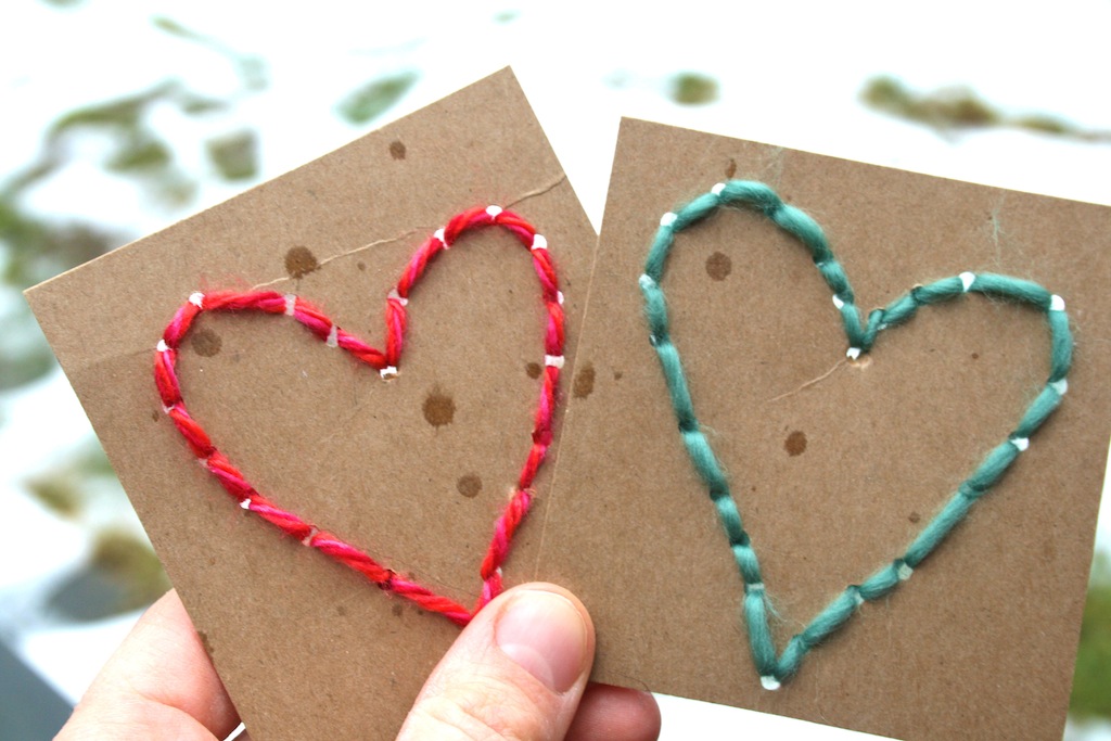 red bird crafts: Sew-A-Heart Valentine Tutorial