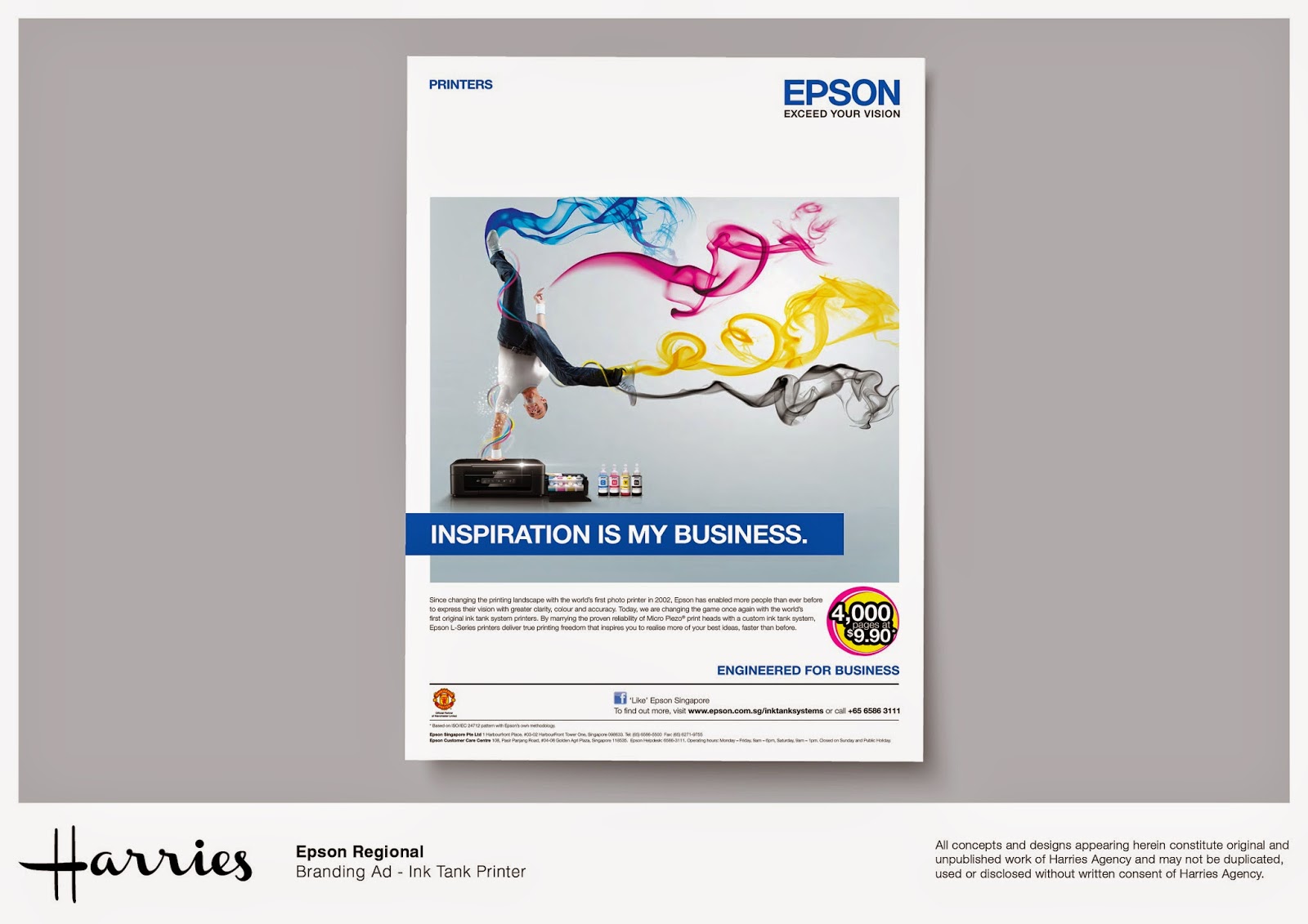 Make design simple, but significant.: Client: Epson