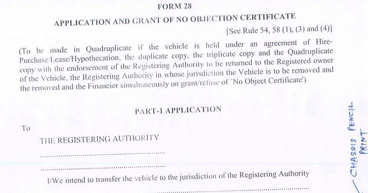 Step By Step Guide to Get NOC for Car Bike Transfer from Gurgaon to ...