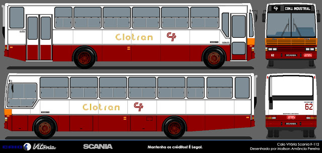FBus Desenhos - Ônibus é a nossa arte!: Clotran 62