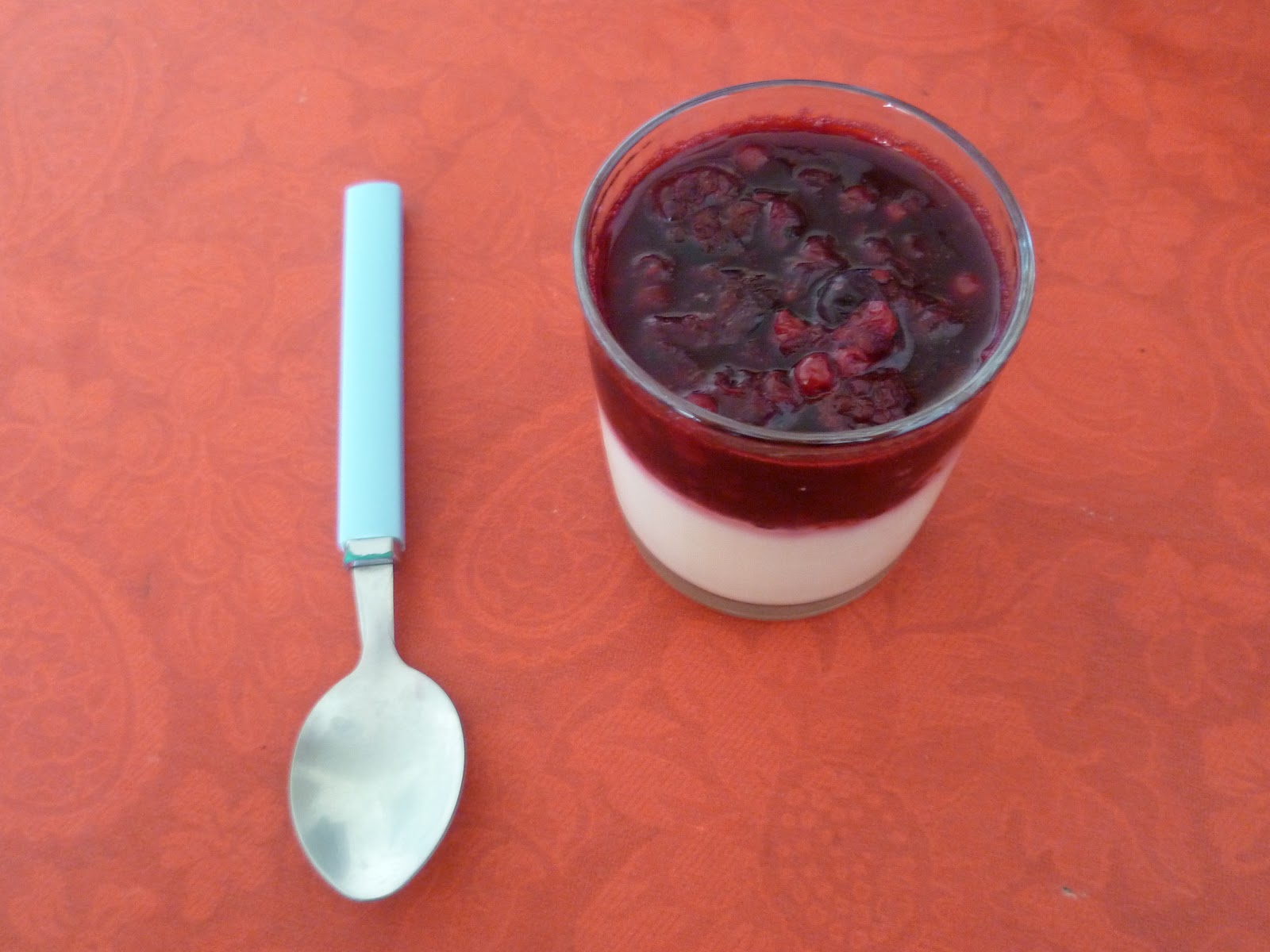 panna cotta aux fruits rouges