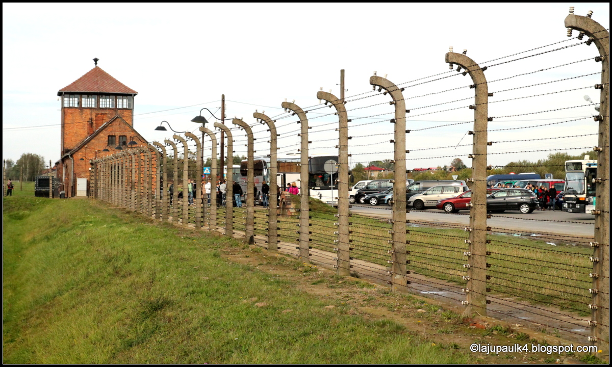 Through the Lands of Holocaust: Barbed wire electric fences and guard ...