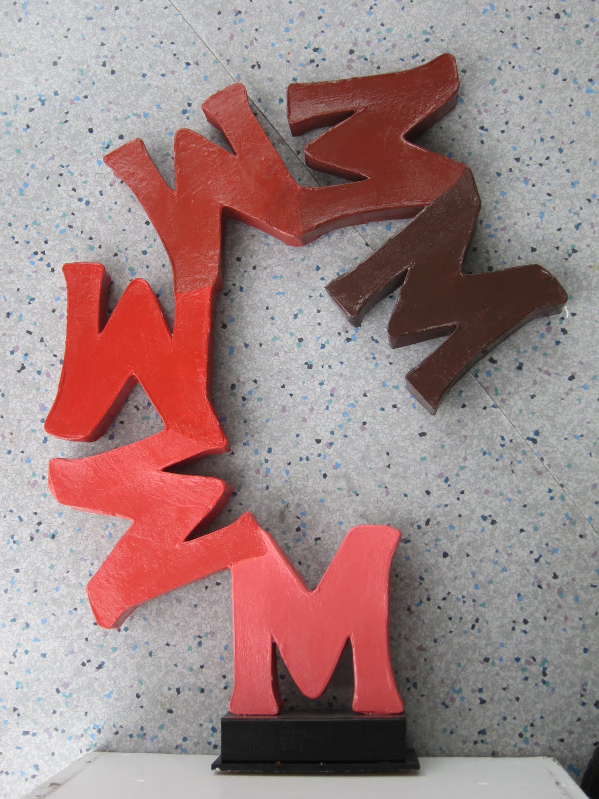 Mr.Meadows Art Class: Tumbling Letter Sculpture