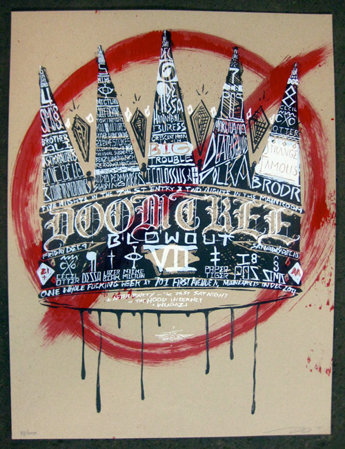 INSIDE THE ROCK POSTER FRAME BLOG: Wes Winship Doomtree Blowout poster ...