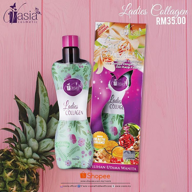 LADIES COLLAGEN (BOTOL) V'ASIA | BEAUTY KIOSK