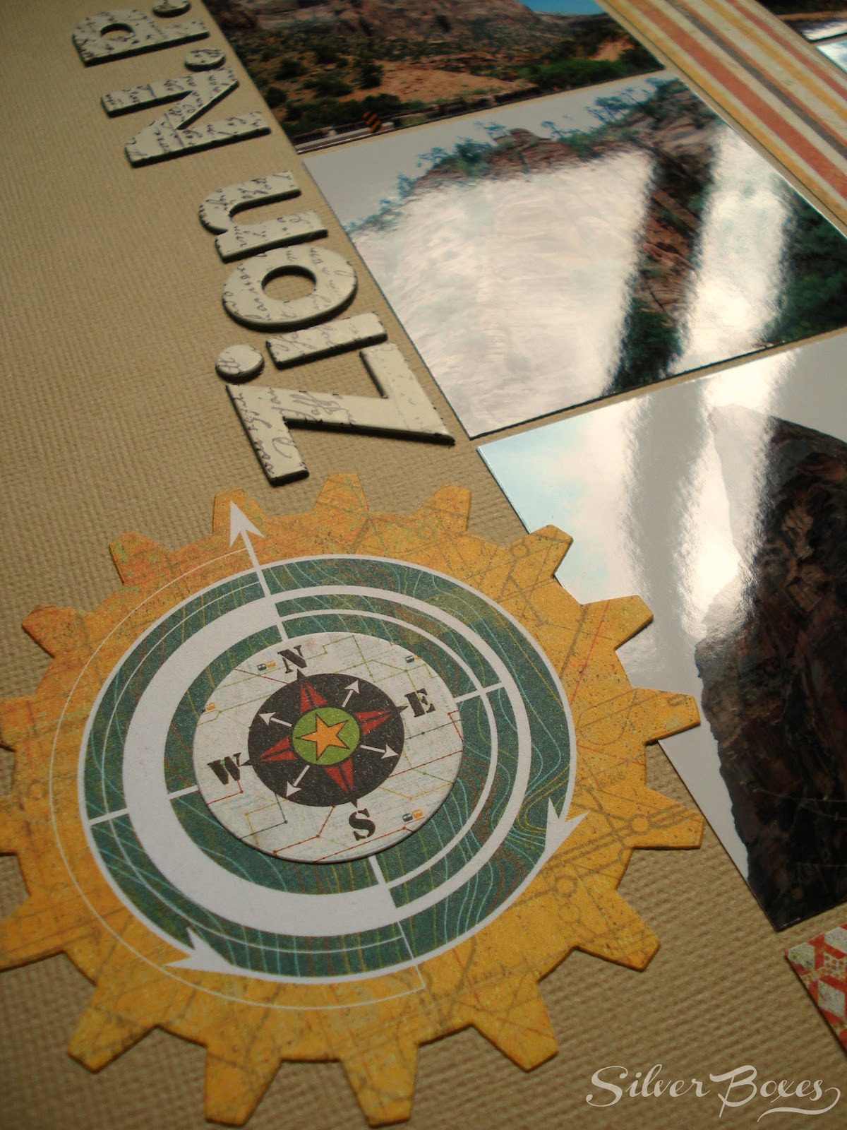 Silver Boxes: Zion National Park Layout {Basic Grey}