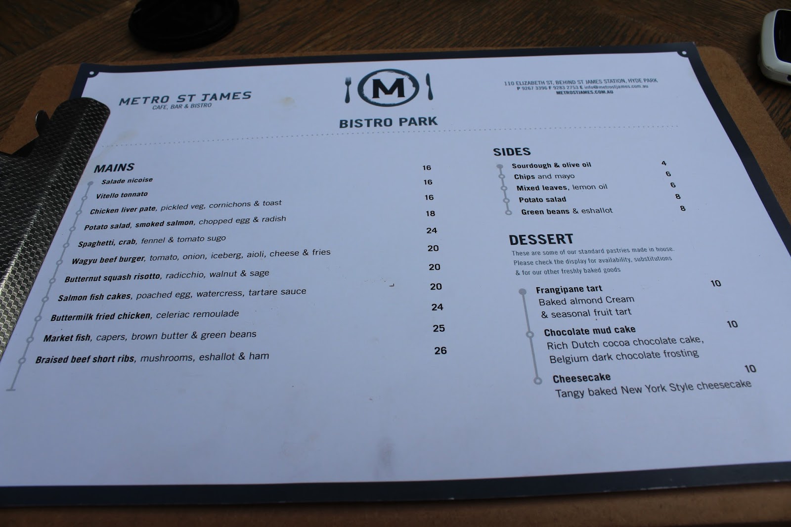 The Gourmet Couture: Metro St James Review