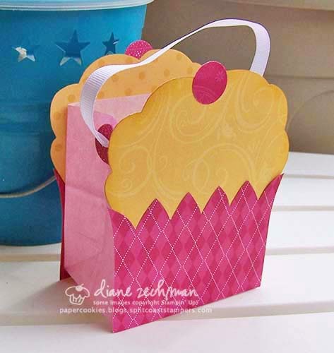 Cupcake Shaped Box Template