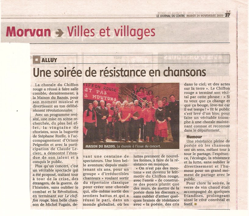 LE CHIFFON ROUGE: Revue de presse
