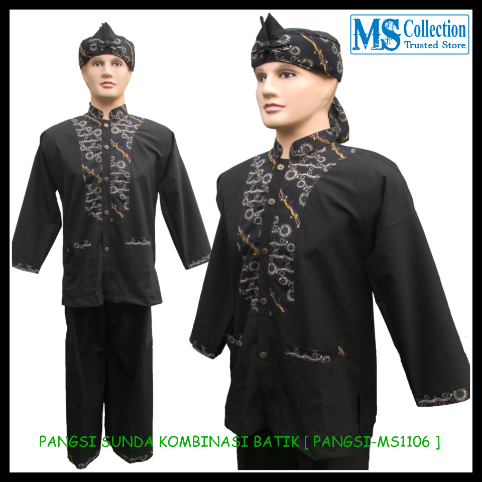 PANGSI SUNDA KOMBINASI BATIK [ PANGSI-MS1106 ]