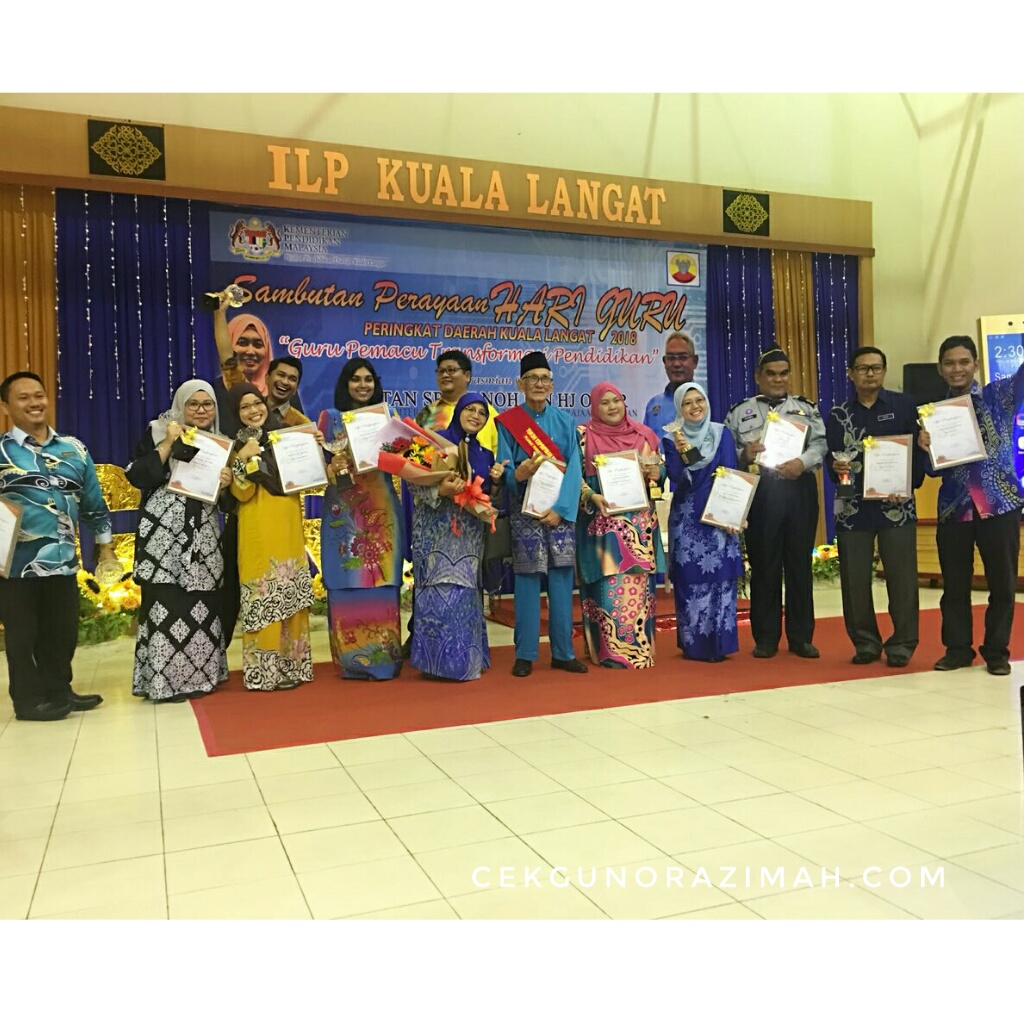 Anugerah guru inovatif berkumpulan daerah Kuala Langat ~ Cikgu Norazimah