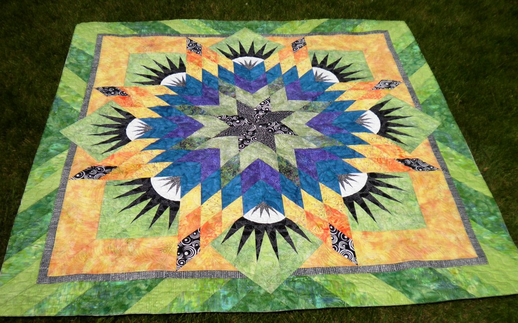 Quilts by Barb - News from Barb: A Radiant Star with a Mariner's Compass