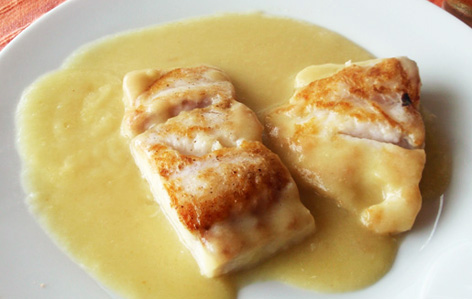 FILETE DE MERO CON SALSA DE VERDURAS