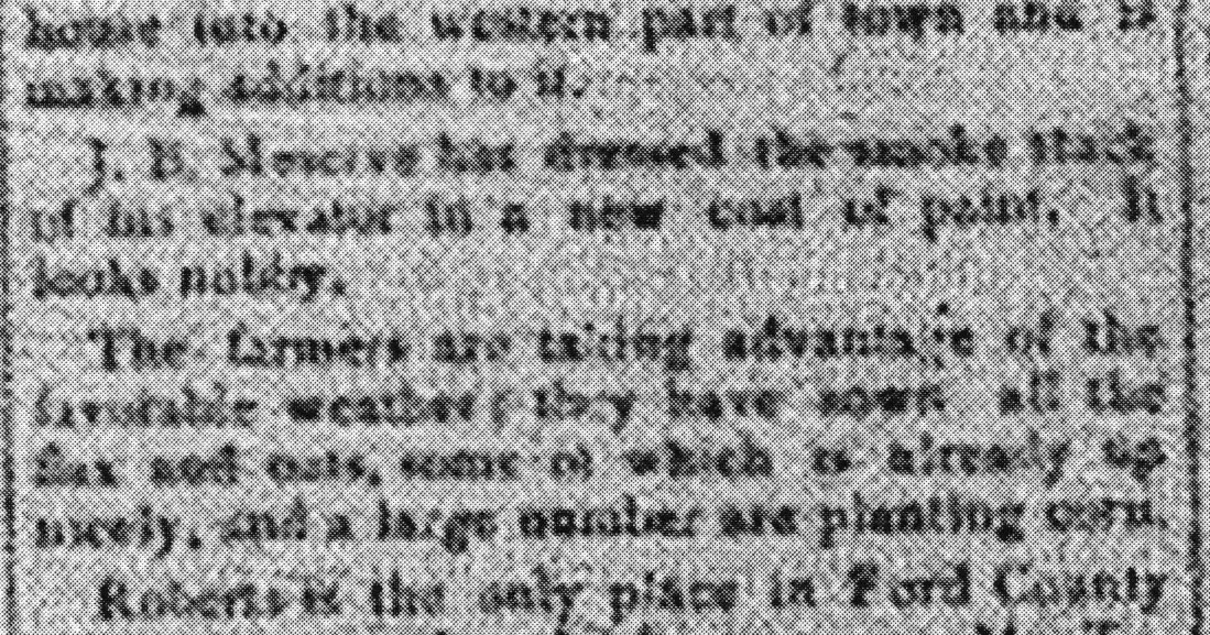 Roberts Illinois History: Homes and Businesses