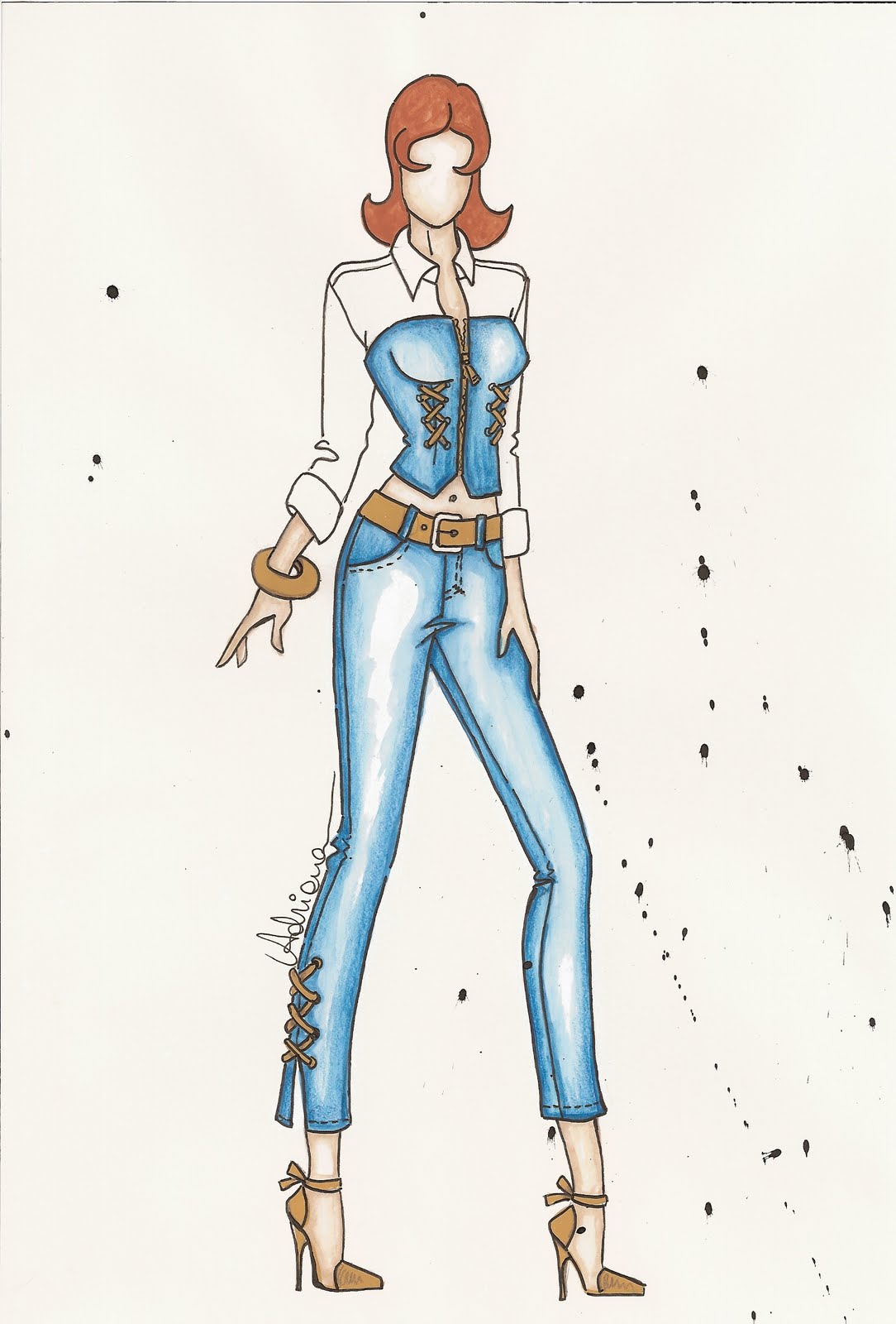 DESENHO DE MODA: DESENHOS DE MODA DE ADRIANA BORCHARDT