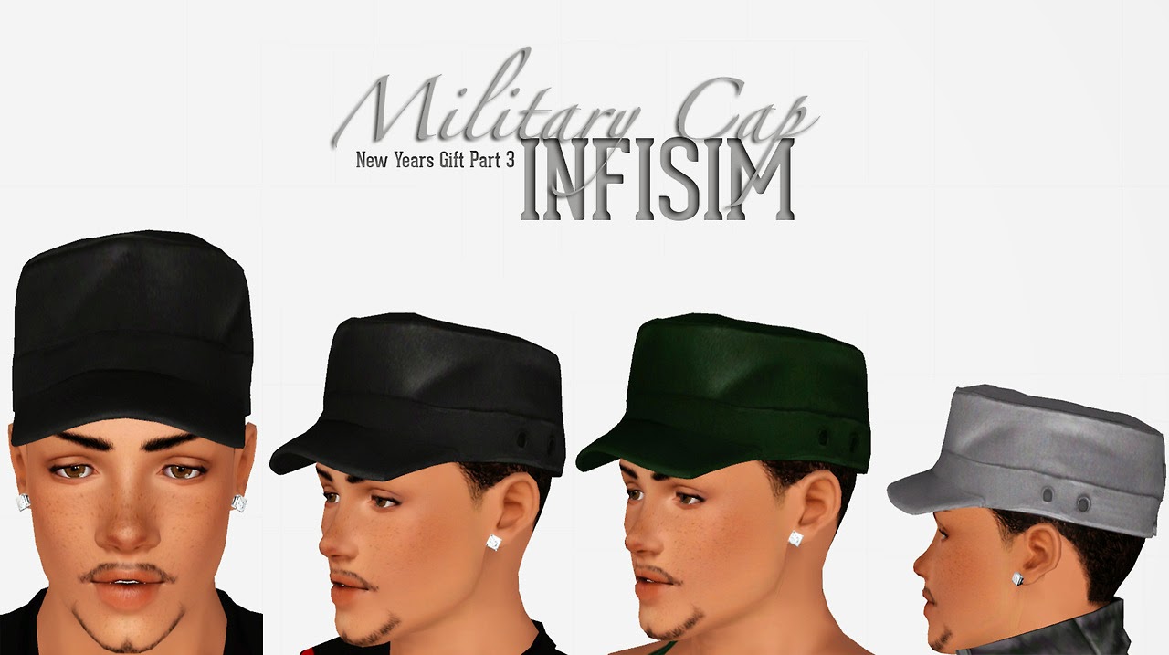 My Sims 3 Blog: Military Cap for Males by Infisim