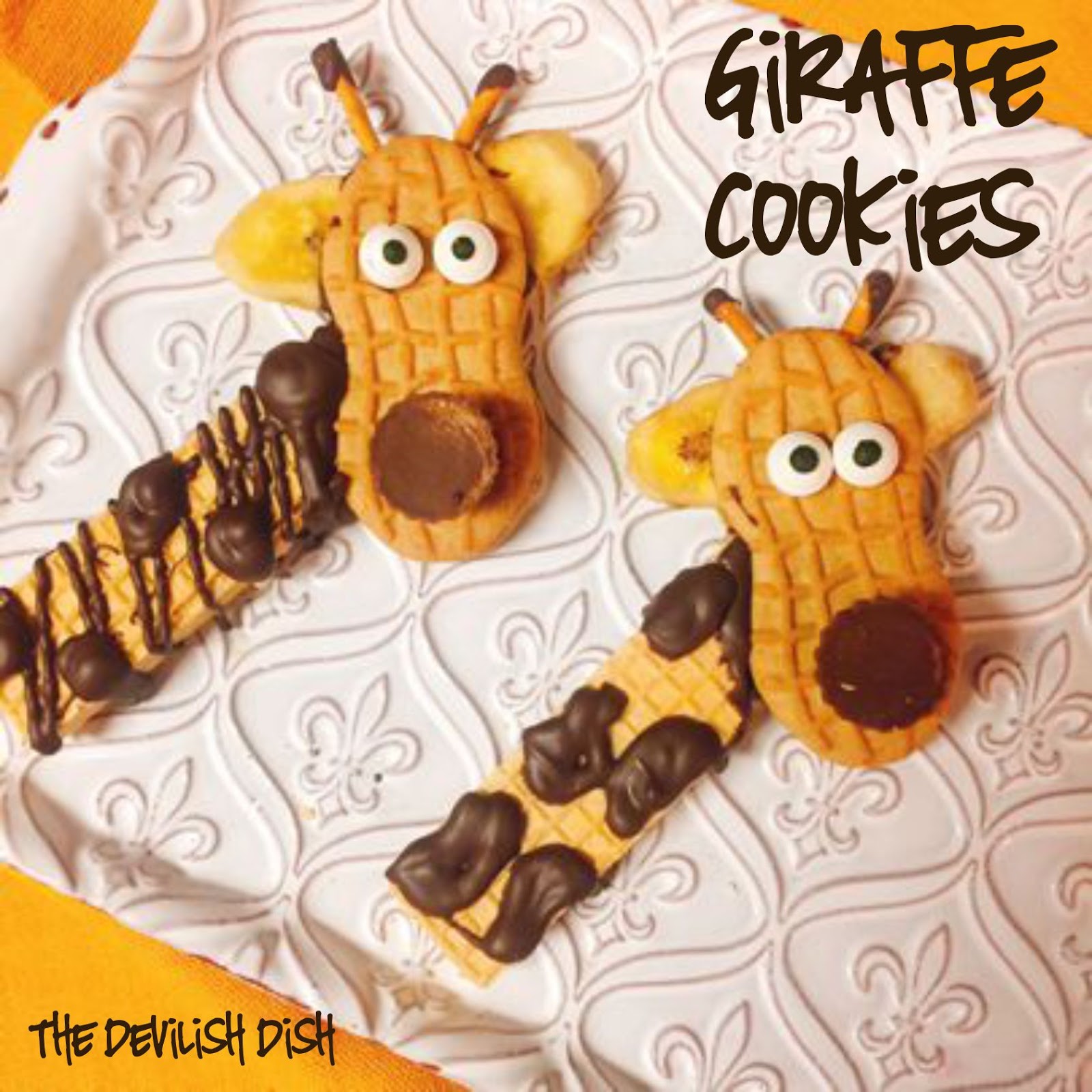 The Devilish Dish: Giraffe Cookies {Giraffe Watch 2017}