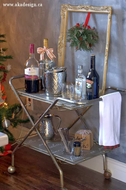 ciao! newport beach: festive ways to set up a holidaybar
