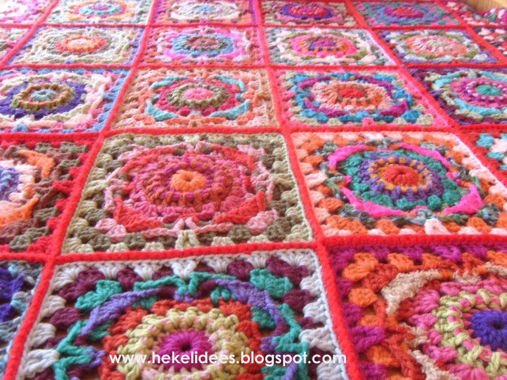 Hekel Idees: Tutoriaal: Vashekel van blokkies met kortbene.