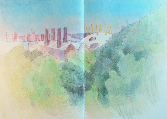 Travels with a Sketchbook in...: Greenwich Heritage, Canary Wharf and ...
