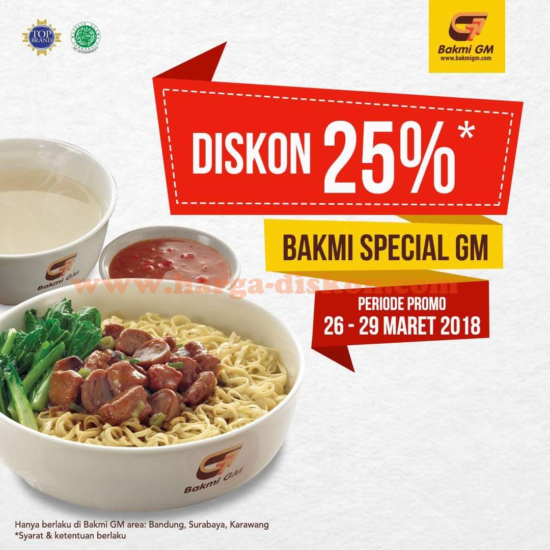 Diskon 25% untuk menu Bakmi Special GM khusus untuk GMania di Bandung ...