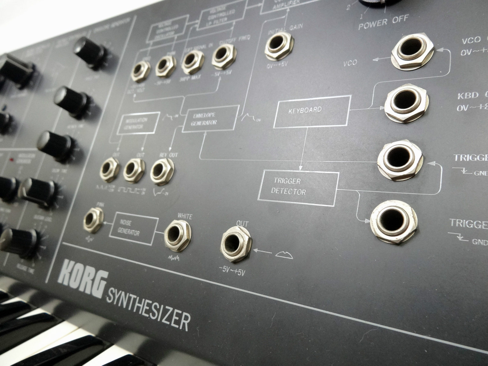 MATRIXSYNTH: KORG MS-10 Vintage Analog Semi-Modular Synthesizer SN 133448