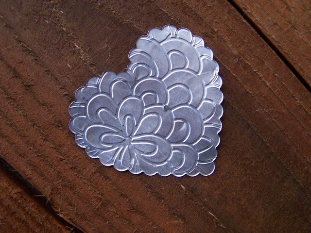 504 Main by Holly Lefevre: Simply Rustic Embossed Metal Heart Art