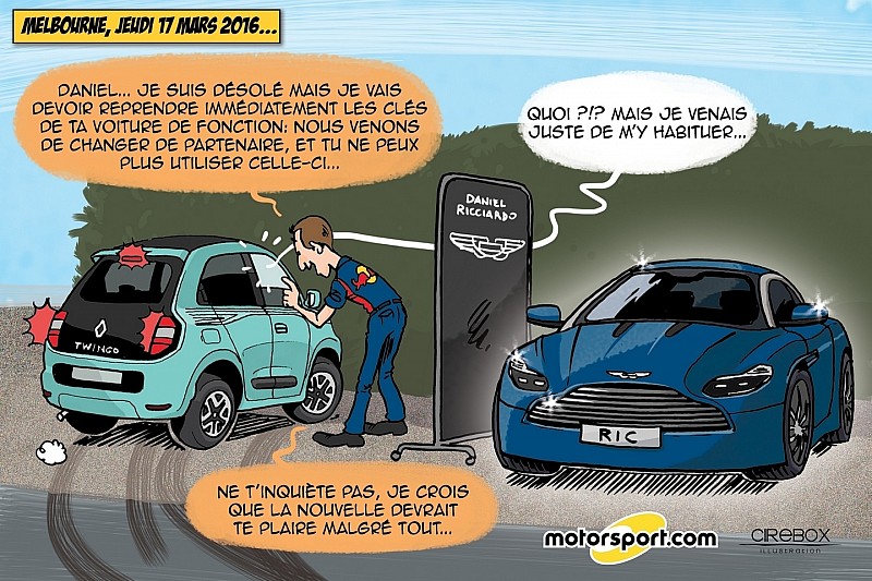 Continental Circus: Formula 1 em Cartoons: o novo carro de Daniel Ricciardo