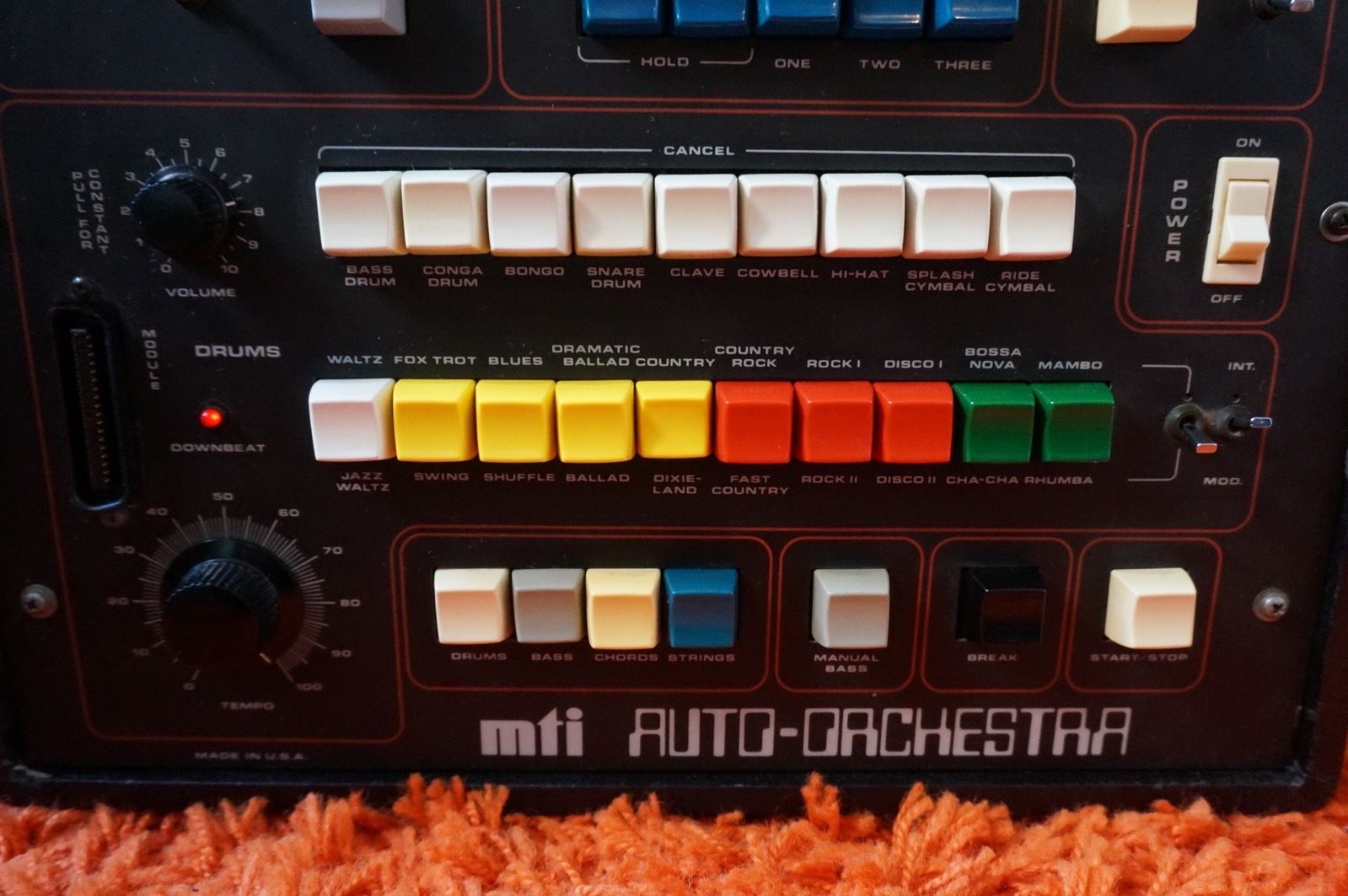 MATRIXSYNTH: MTI AO-1 Auto Orchestra Analog Drum Machine