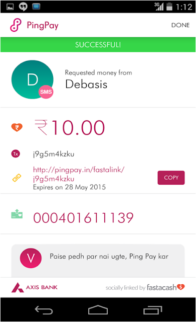 Not All Moonshine!: Presenting Ping Pay!