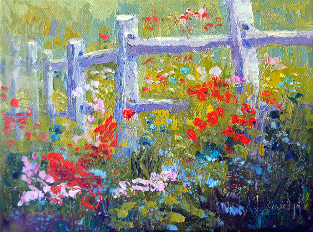 Palette Knife Painters, International: Impressionist Floral Landscape ...