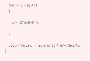 TRAPEZOID RULE C++ CODE FILE
